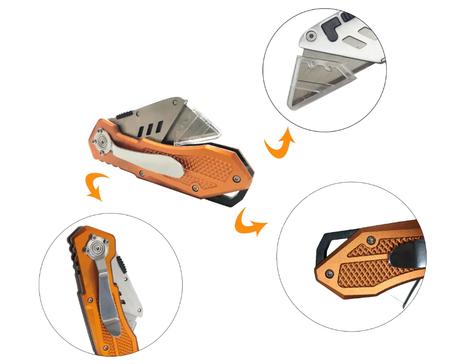 New Design Heavy Duty Sk5 Blade Pencil Cutter Knife With Aluminum ...