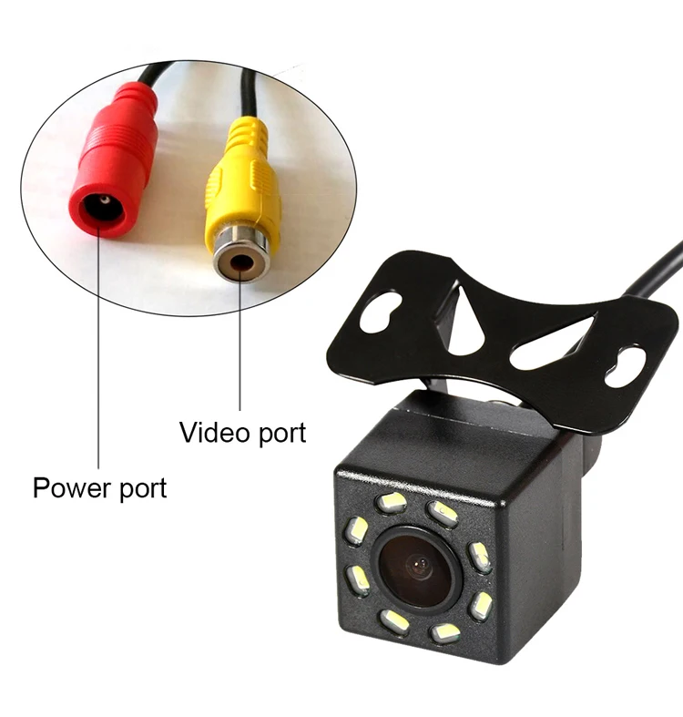 8 Led Camera Car Rear View Waterproof Car Parking Assistance Reversing ...