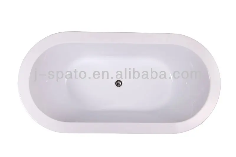 Cheap Simple Freestanding Very Small Bathtubs with Wooden Base