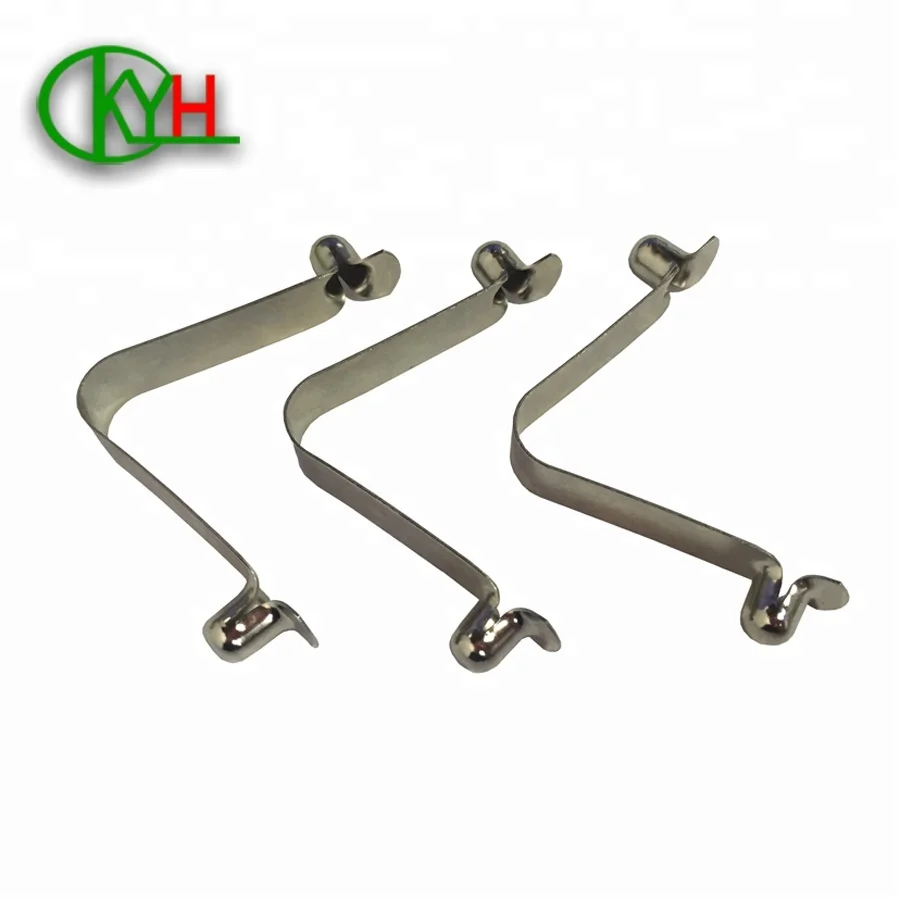 Spring Steel Tube Lock Spring V Shaped Spring Clip Double Button - Buy ...
