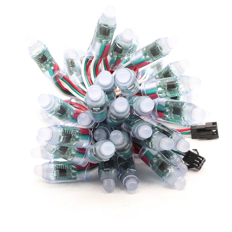 12mm 5v 12v Ws2811 Ws1903 Ic Rgb Full Color Led Pixel Module Waterproof ...