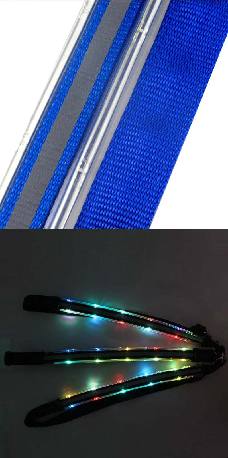 Colorful Hi-Visibility LED Equine Breastplate for Safety