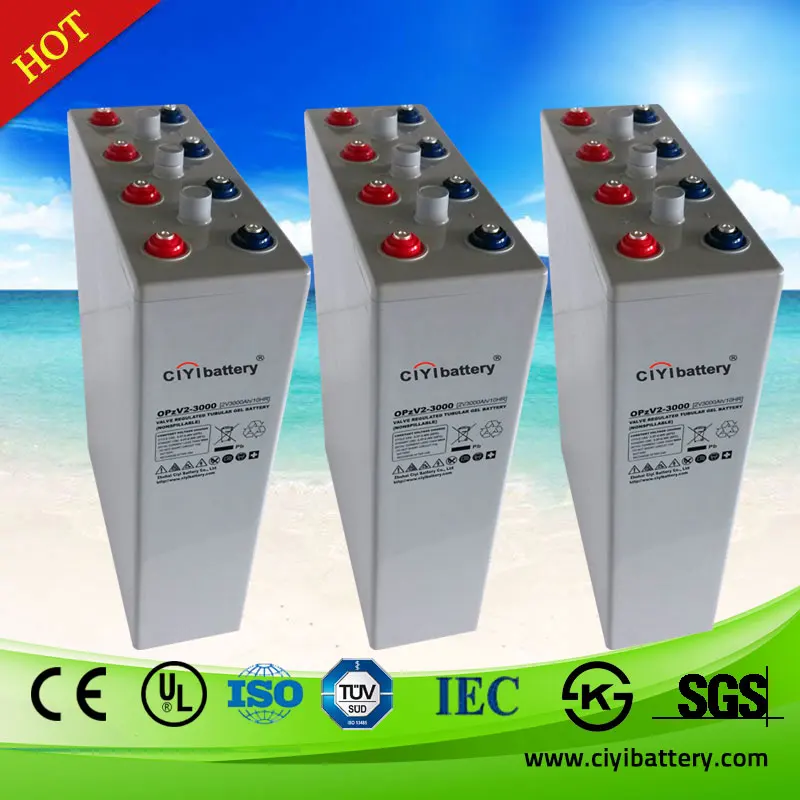 Long Life Solar Battery - 3000ah Opzv Gel Electrolyte