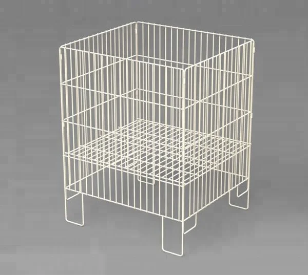 Square Metal Wire Dump Bin For Retail Display - Buy Wire Dump Bin ...