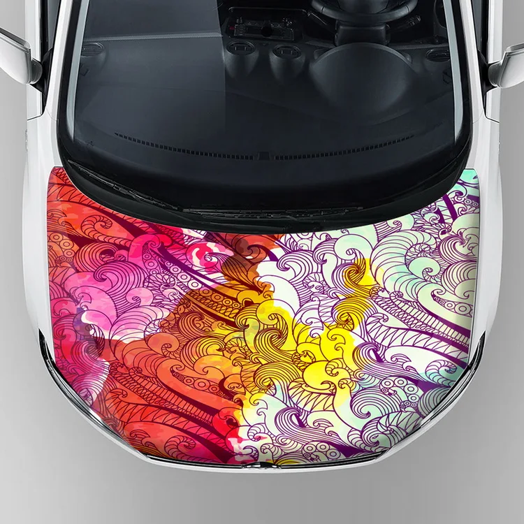 Uv-proof Car Bonnet Sticker Graphic Design Car Body Protection Film ...