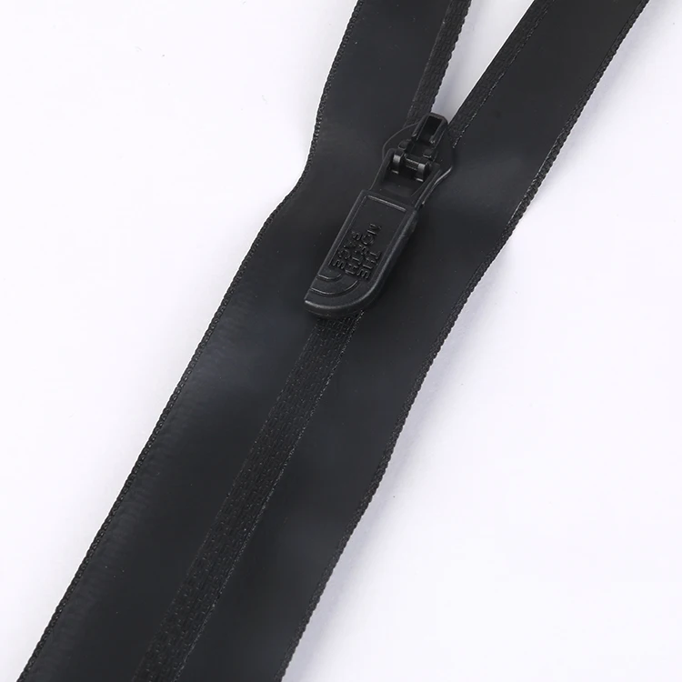Customized Size Nylon Black Metal Zipper #7 Nylon Waterproof Zipper For ...