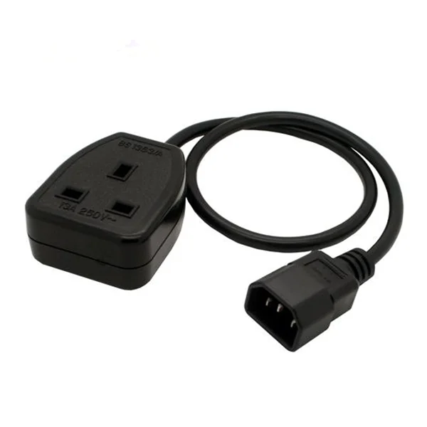 PDU/UPS Power Extension Cable - IEC320 C14 to UK 13A