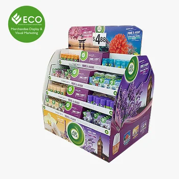 Four Sides Shampoo Folding Cardboard Display Racks,Corrugated Paper ...