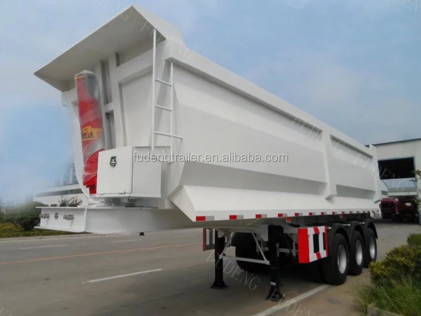 Rear Tipper U Haul Car Trailers - Dump Tipping Semi Trucks