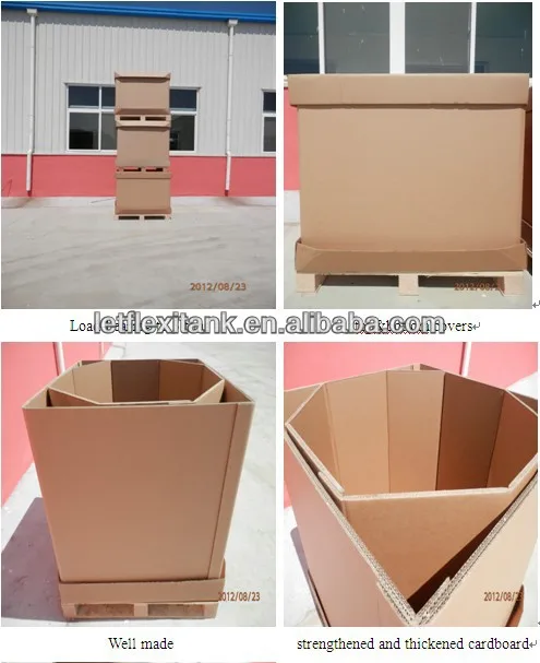 1000liter Disposable Cardboard IBC for Milk Transport