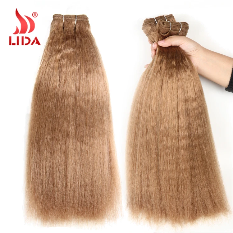 Lida Synthetic Kinky Straight Hair Extension 12-22 Inch Hair Super Soft ...