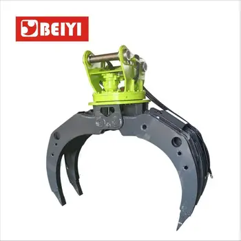 Excavator Rock Grab,Hydraulic Stone Grab,Hydraulic Rotating Grab For ...