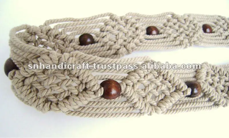 Macrame Belt Fashion Rope Belt Handmade Rope Belt For Women - Buy ...