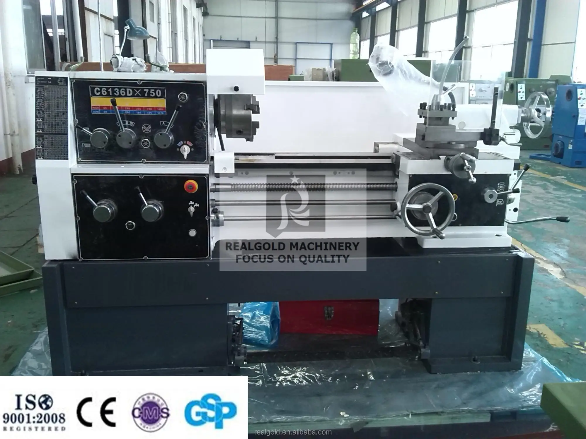 Horizontal Type C6136 C6140 Universal Turning Lathe Machine for Sale ...