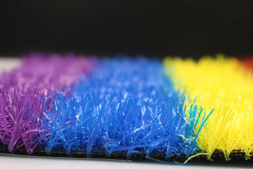 Purple Artificial Grass For Shows Colorful Synthetic Turf For School ...