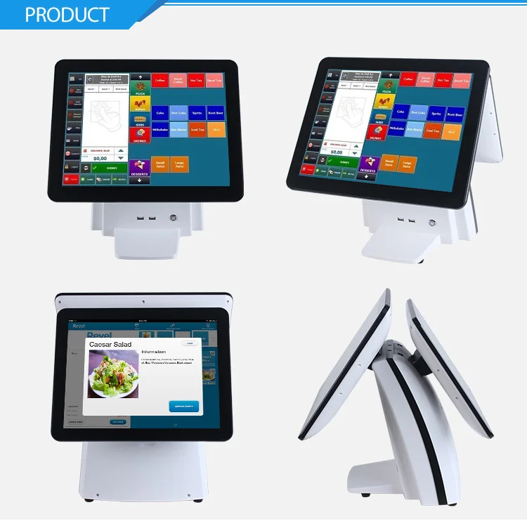 Hot! Dual Screen Pos Cashier Machine For Restaurant,Cashier Machine For ...
