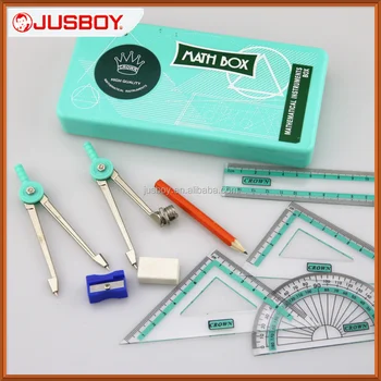 Plastic Geometry Box For Student Math Class With Compass & Divider ...