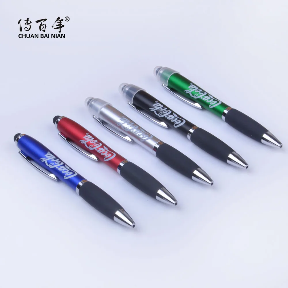 Custom LED Light Up Touch Screen Pen with Laser Logo | Promotional ...