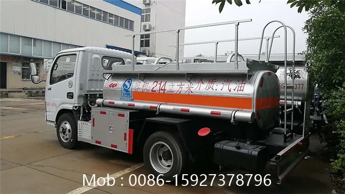 2000 Liter Aluminum Diesel Fuel Tanker Truck for Sale - New with 12 ...