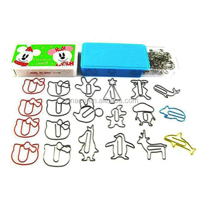 30pcs Multicolor Fun Office Paper Clips - Creative Animal Shapes