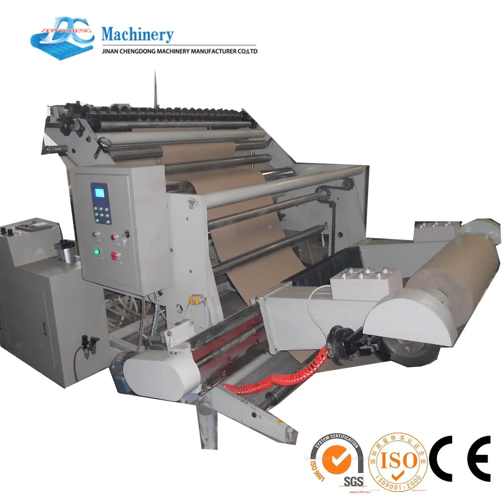 Paper Roll Slitting And Rewinding Machine/ Kraft Paper Roll Cutting ...
