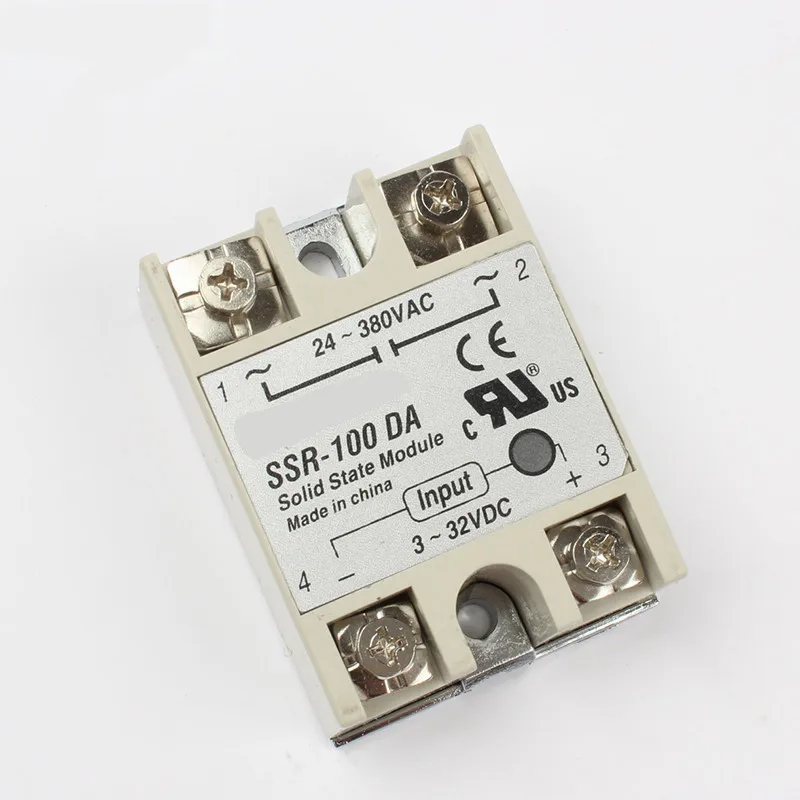 Ssr-100da Solid State Relay Ssr Relay 100a 24-380vac 3-32vdc Ssr-100aa ...