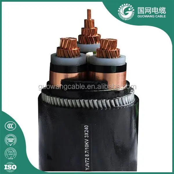High Quality 11kv 3c X 240mm2 Cu/xlpe/swa/pvc Armoured Power Cable Iec60502 Standard - Buy 11kv ...