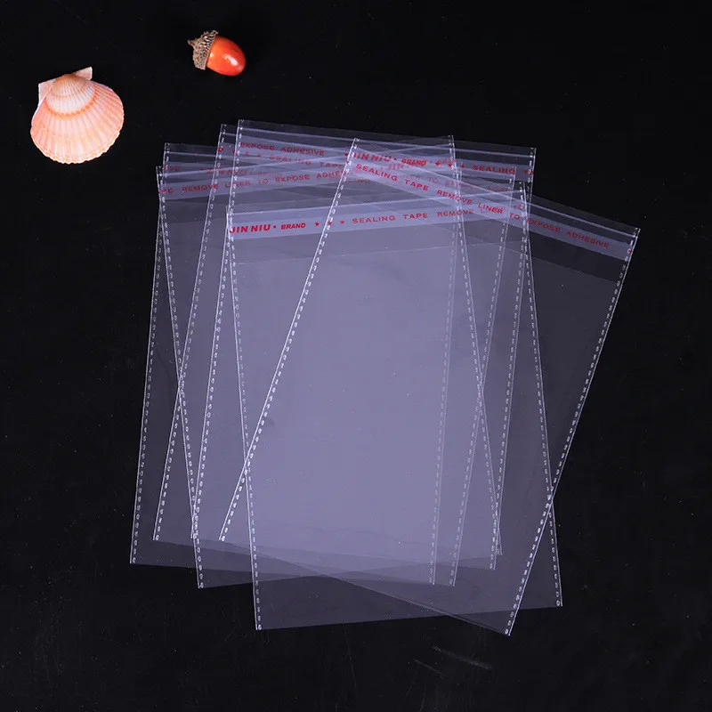 Small Clear Plastic Package - BOPP Poly Bag with Adhesive Tape