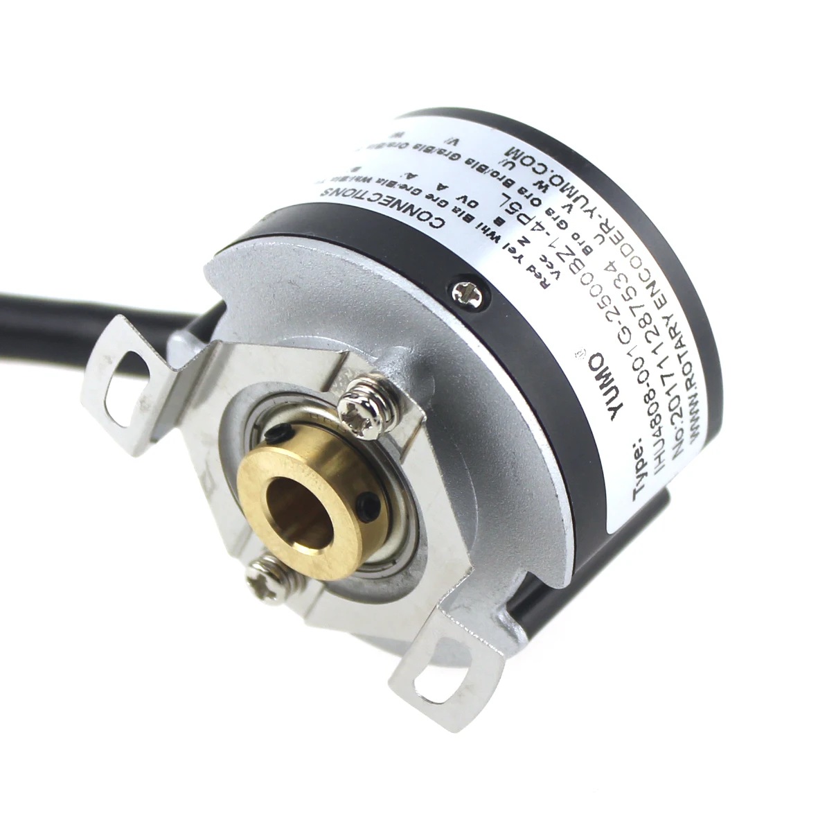 IHU4808 2500 BZ1 4P5L YUMO Motor Hollow Shaft Rotary UVW Signal Encoder