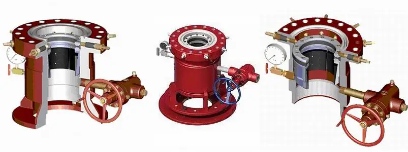 Oilfield Wellhead Assembly Casing Head And Tubing Head For Blowout ...