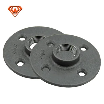High Quality Decorative Pipe Flange Black Malleable Iron Pipe Fittings ...