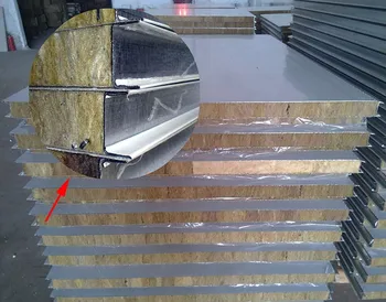 Fire Rated Rockwool Insulation Sandwich Panel - Buy Rockwool Insulation ...
