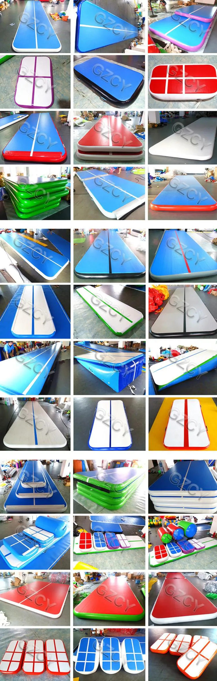 Gymnastic Air Incline Triangle Ramp Mats,Inflatable Air Track Ramp For ...