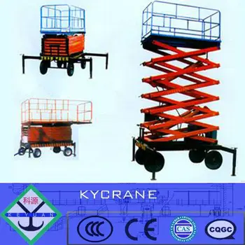 Hydraulic Platform Scaffolding With Four Wheels For High Sky Working ...