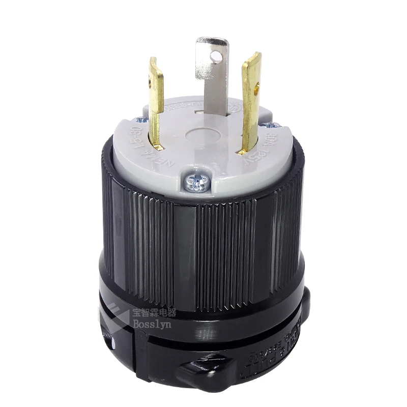 American Type Industrial Socket NEMA L5 30 Twist Locking Plug