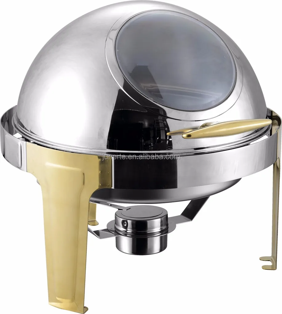 Commercial Economy Golden Buffet Stove With Window Lid& Chafing Dish ...