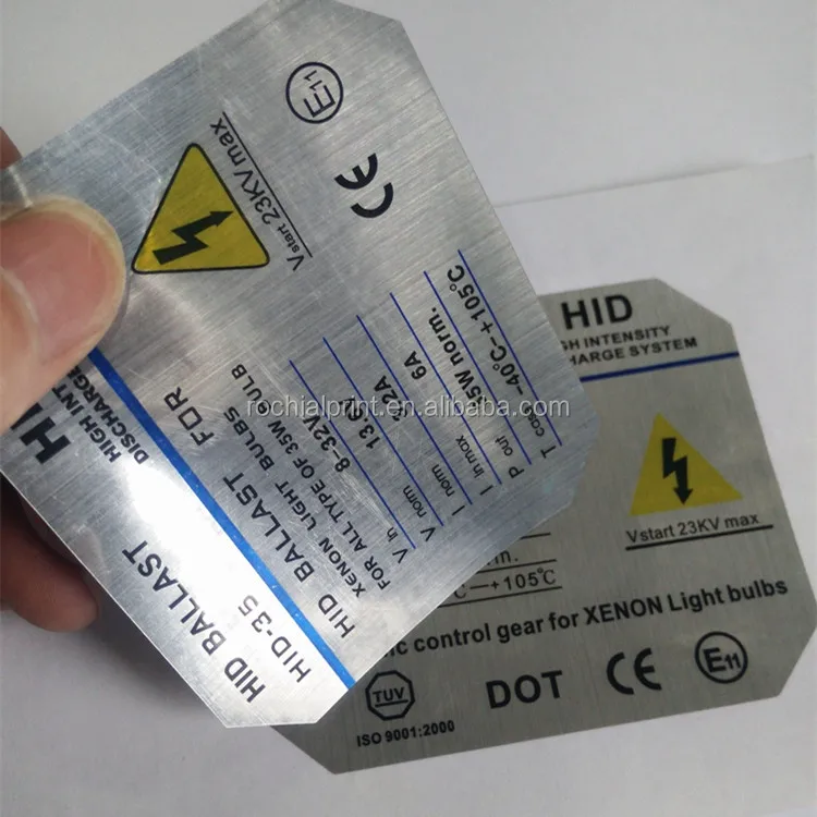 Silver Metallized Sticker Label,Brushed Silver Sticker Label - Buy ...