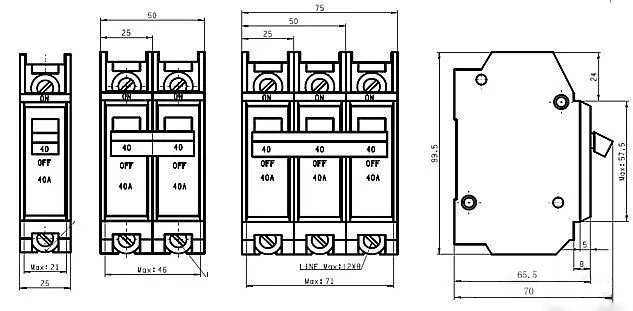 Bakelite Black Tql Screw Type Mini Circuit Breaker - Buy Screw Type ...