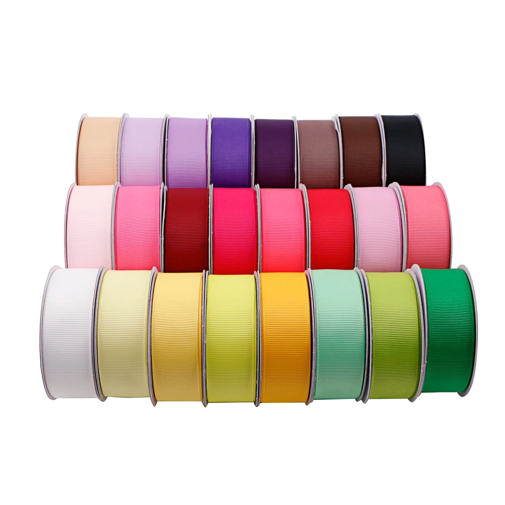 Custom 100yards Roll Liston Grosgrain Ribbon 7/8 Solid