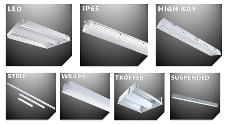 Led Lighting Housing Lowes Fluorescent Ceiling Batten T8 Fixture ...