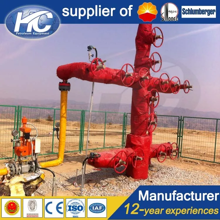 Iso9001 Certification Drilling Tree / Oil Rig Christmas Tree / Wellhead ...