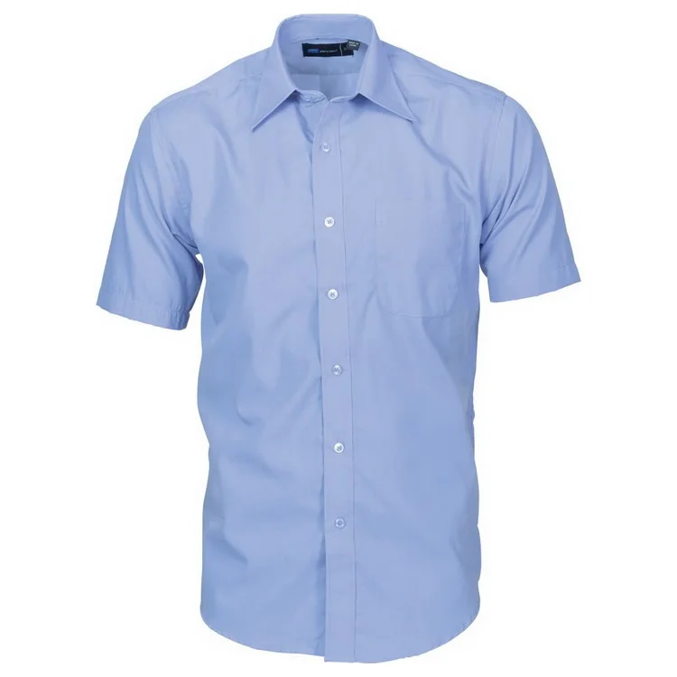 Shop Our Hot Sale Light Blue Short Sleeve Office Shirts