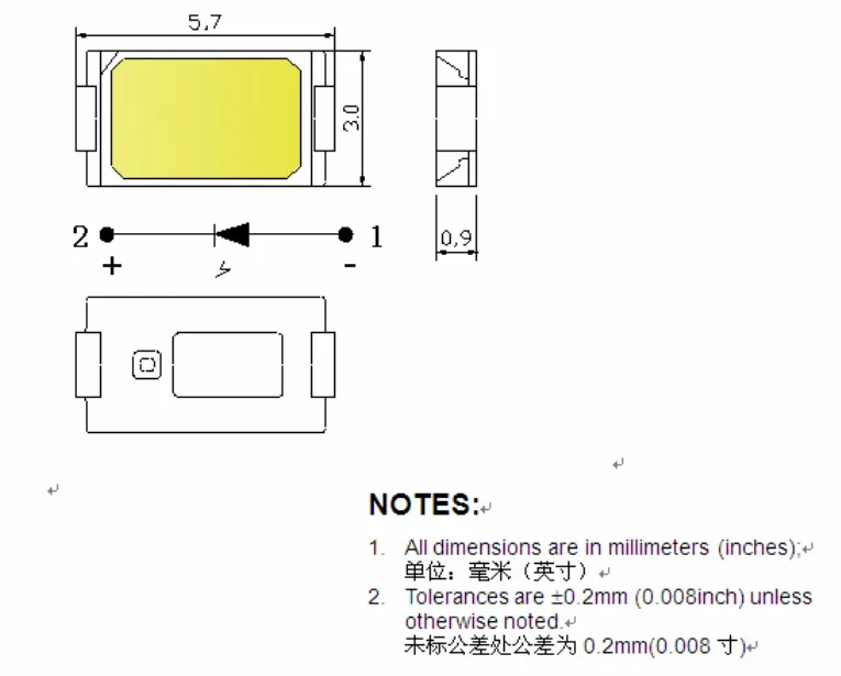 Smd White 5730 Type Led Diode - Buy Smd White Led,5730 Smd,5730 Smd Led ...