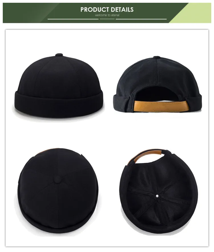 Adjustable Baseball Cap Without Brim Custom Brimless Baseball Cap ...