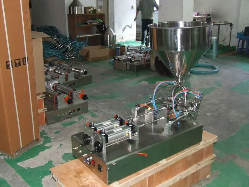 Pneumatische Doppelkopf-creme Dosier Maschine,Butter Füll Maschine ...