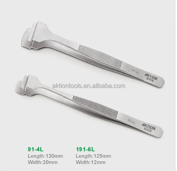 High Precision Stainless Steel Wafer Tweezers / Electric Tweezer For ...