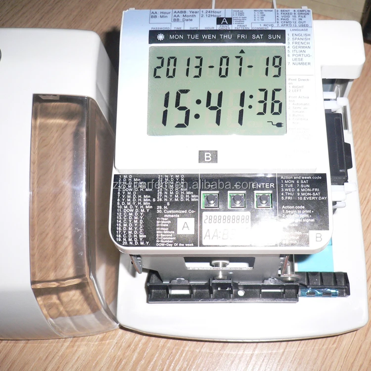 Bank Document Date Time Stamp Machine - Buy Date Time Stamp Machine ...