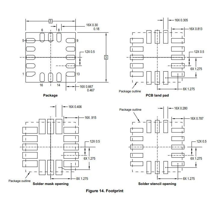 MMA8452Q MMA8452QR1 Digital Accelerometer IC Accelerometer Chip QFN16 ...