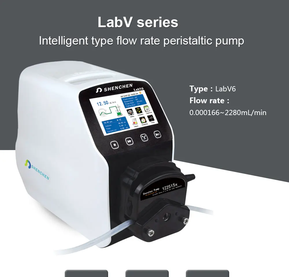 Flow Rate Peristaltic Pump Lab V6 - Buy Flow Rate,Peristaltic Pump,Lab Pump Product on Alibaba.com