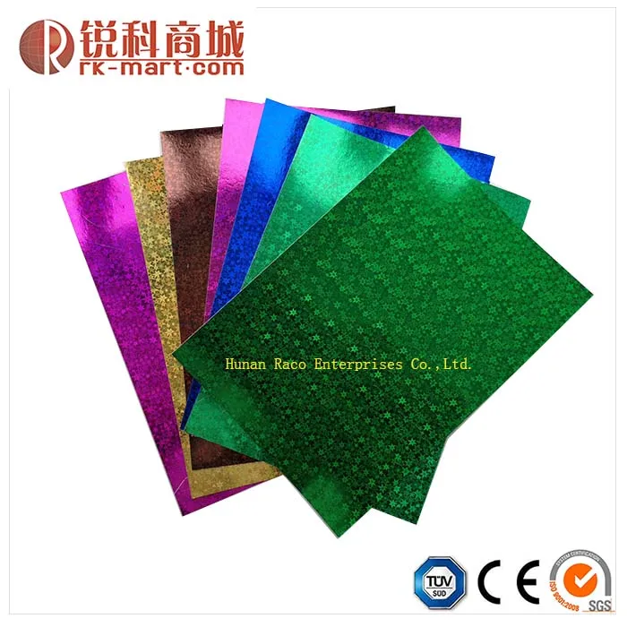 Raco Colorful Hologram Paper Radium Paper Sheet For Diy - Buy Hologram ...